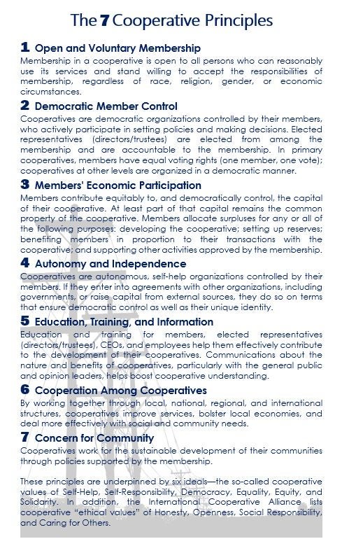 Cooperative Principles Southeast Electric Cooperative